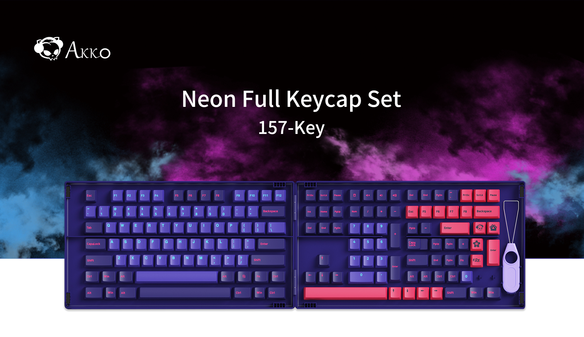 Neon Full Keycap Set (157-Key) | Akko Official Global Site
