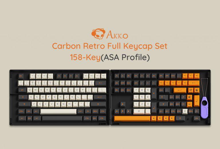 Carbon Retro Keycap Set | Akko Official Global Site