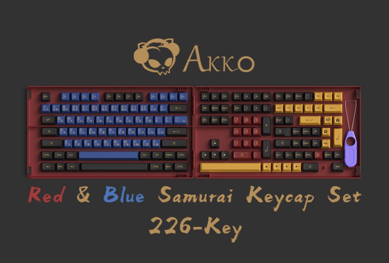 Red & Blue Samurai Keycap Set(226-key) | Akko Official Global Site