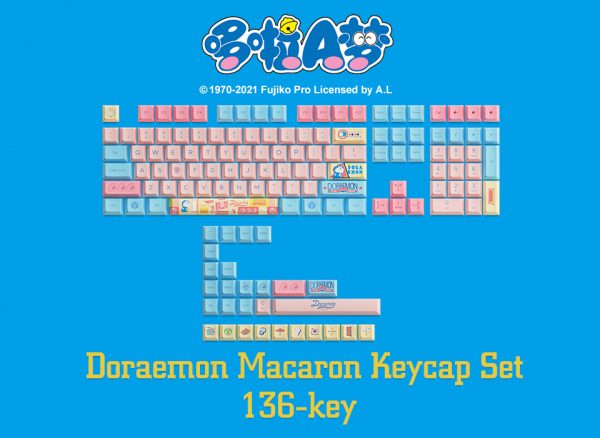 Akko Doraemon Macaron Cherry Keycap Set – Click.com.bn
