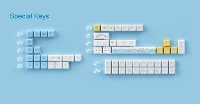 Cinnamoroll Keycap Set(165-key) | Akko Official Global Site