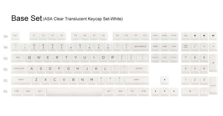 ASA Clear Keycap Set(155-Key) | Akko Official Global Site