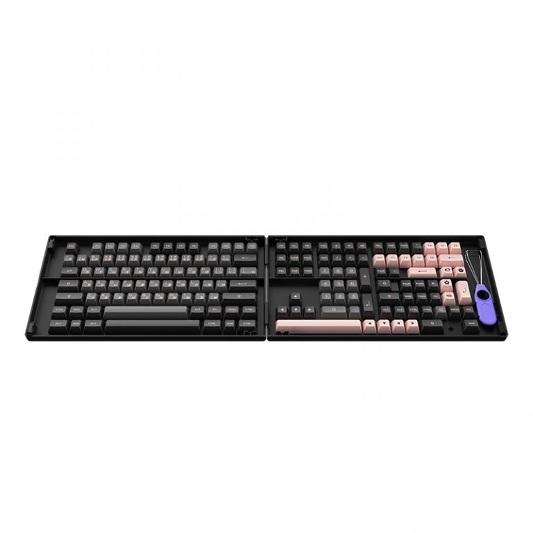 Black & Pink Keycap Set Hiragana Version(158-Key) | Akko Official ...