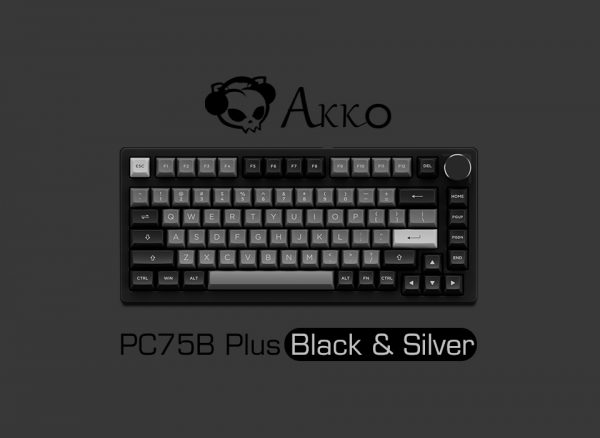 PC75B Plus Black&Silver | Akko Official Global Site