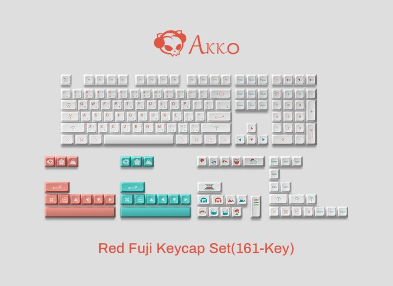 Red Fuji Keycap Set(161-Key) | Akko Official Global Site