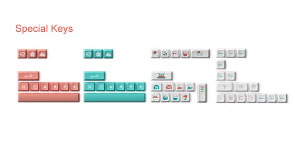 Red Fuji Keycap Set(161-Key) | Akko Official Global Site