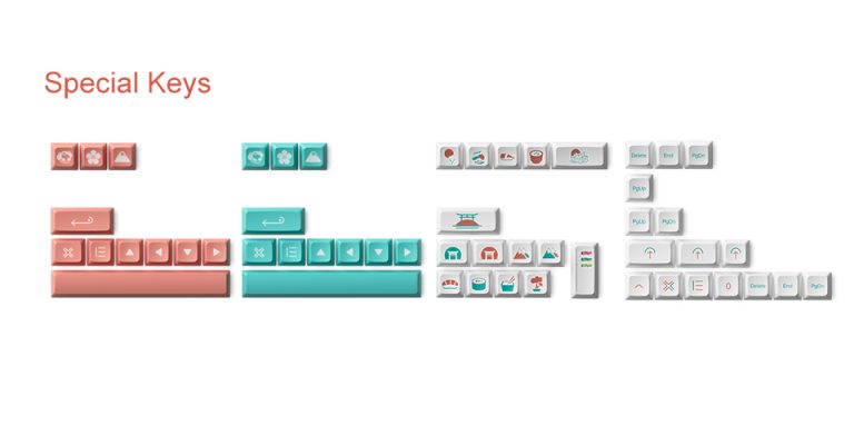 Red Fuji Keycap Set(161-Key) | Akko Official Global Site