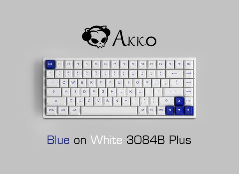 Blue on White 3084B Plus | Akko Official Global Site