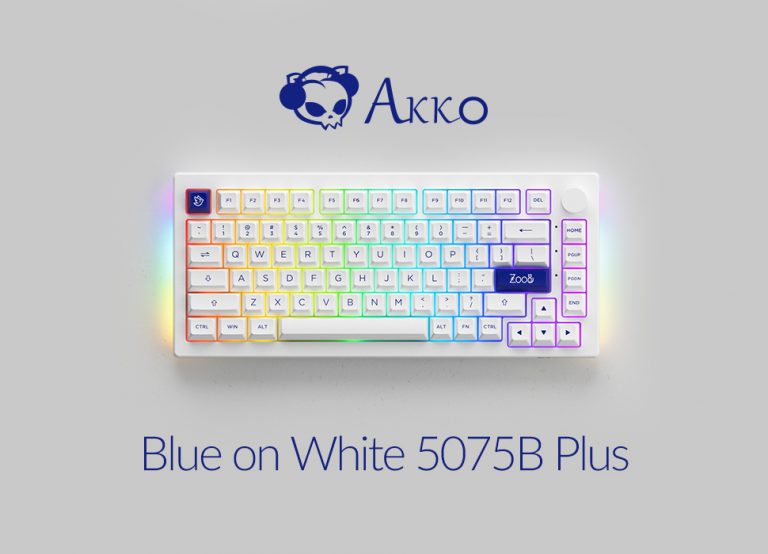 Blue on White 5075B Plus | Akko Official Global Site