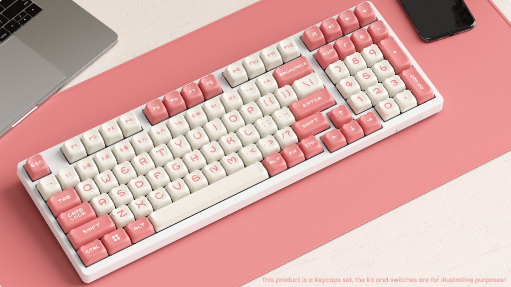 Akko Sakura Bear Keycap Set (122-key) | Akko Official Global Site