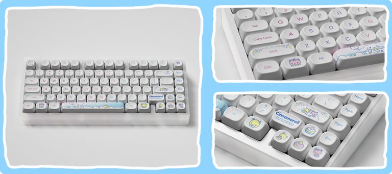 Cinnamoroll TOP75B Transparent Keyboard | Akko Official Global Site