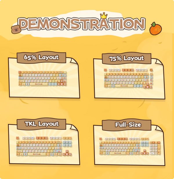 Capybara Keycap Set (142-key) | Akko Official Global Site