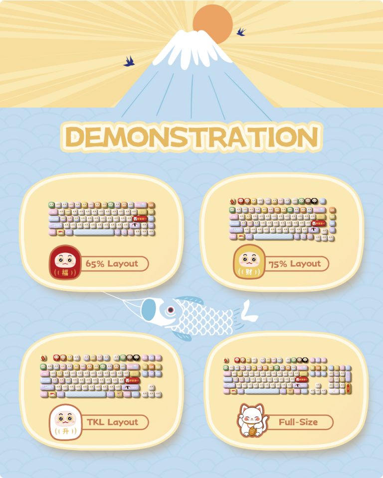 Good Luck Charm Keycap Set (138-key) | Akko Official Global Site