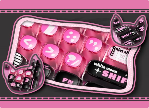 Pink Phantom Keycap Set (139-key) | Akko Official Global Site