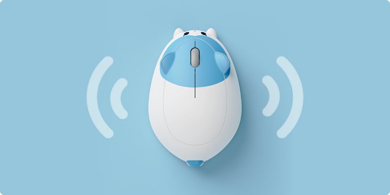 Akko Blue and White Cat Mouse | Akko Official Global Site