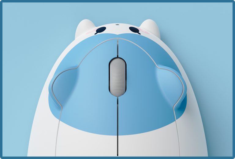 Akko Blue and White Cat Mouse | Akko Official Global Site