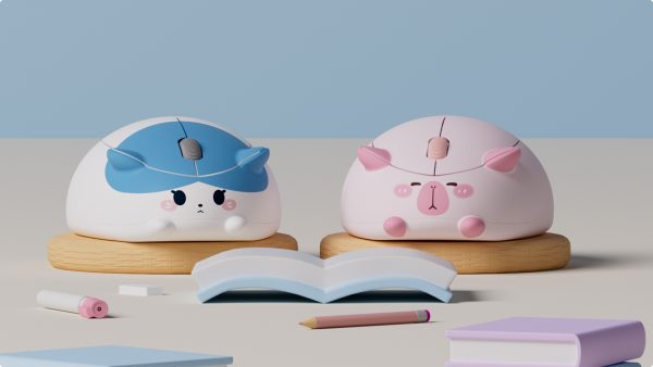 Akko Blue and White Cat Mouse | Akko Official Global Site