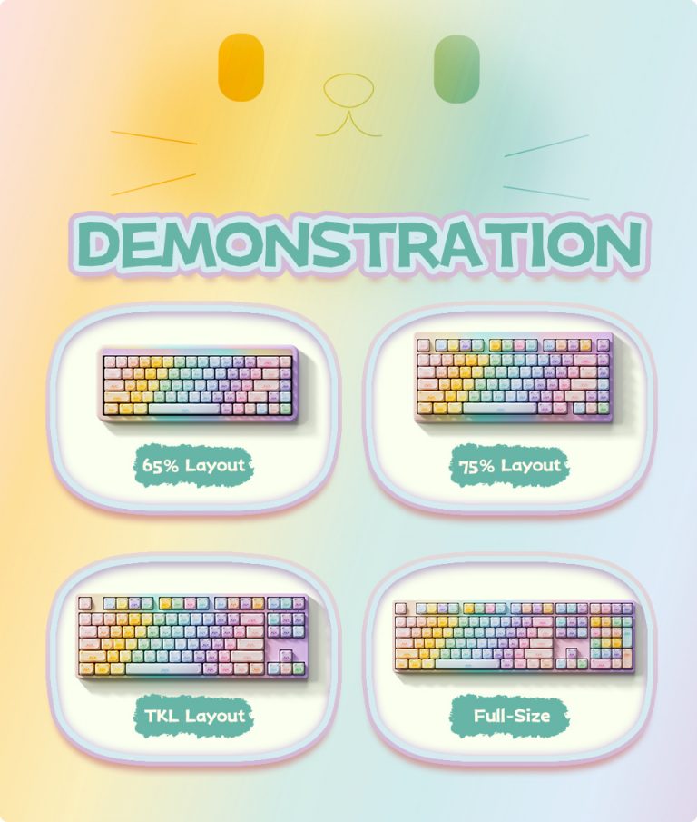 Colorful Cats Keycap set (142-key) | Akko Official Global Site