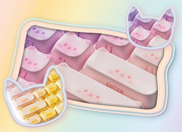 Colorful Cats Keycap set (142-key) | Akko Official Global Site