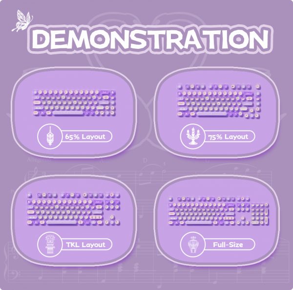 Swan Sonata Keycap Set (140-key) | Akko Official Global Site