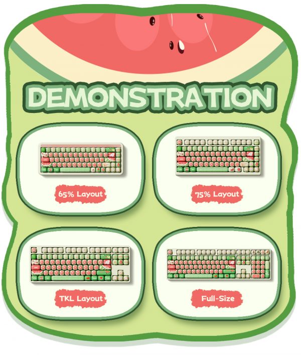 Watermelon Keycap set (138-key) | Akko Official Global Site