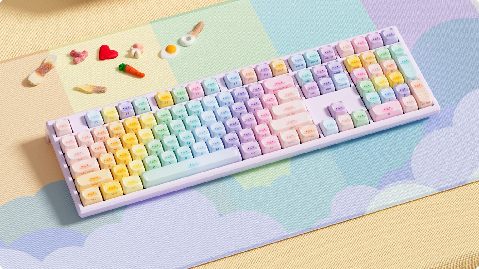 MG108B Colorful Cats | Akko Official Global Site