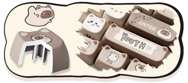 Siamese Cat Keycap set (142-key) | Akko Official Global Site