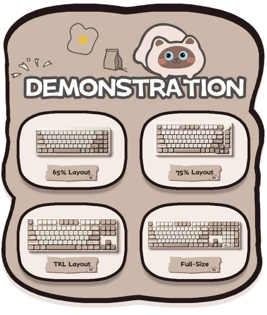 Siamese Cat Keycap set (142-key) | Akko Official Global Site