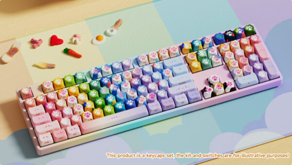 Kitty Paws Keycap Set (142-key) | Akko Official Global Site